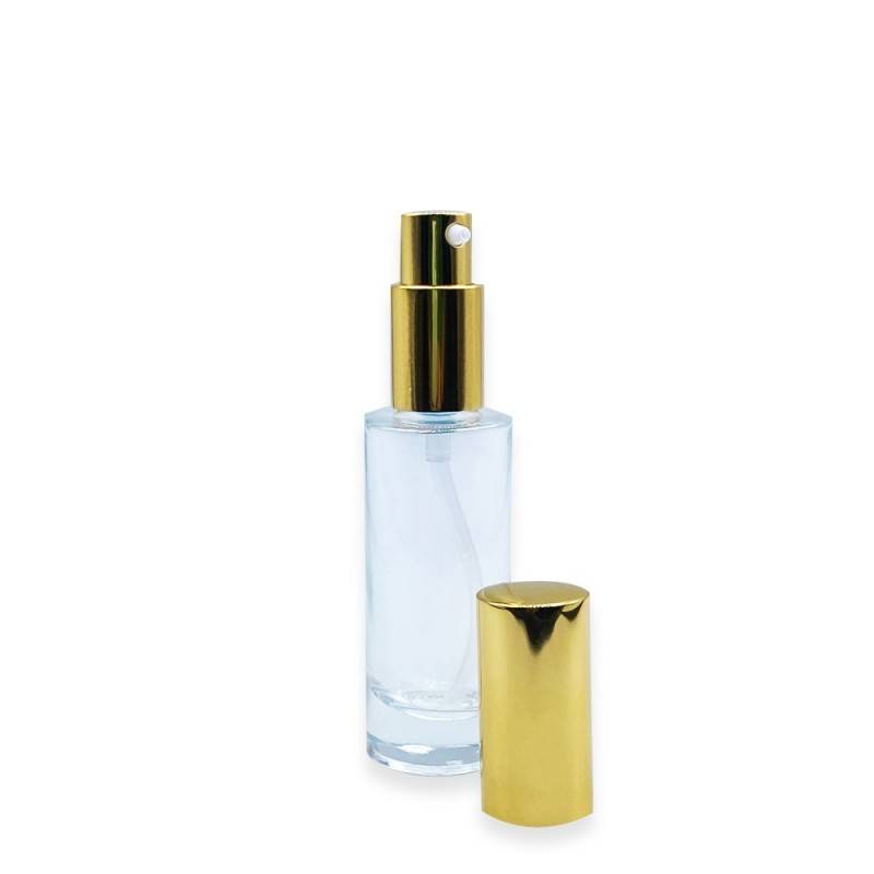 High form round bottle W Gold Pump 30 ml | Manis Chemicals Items 1 item